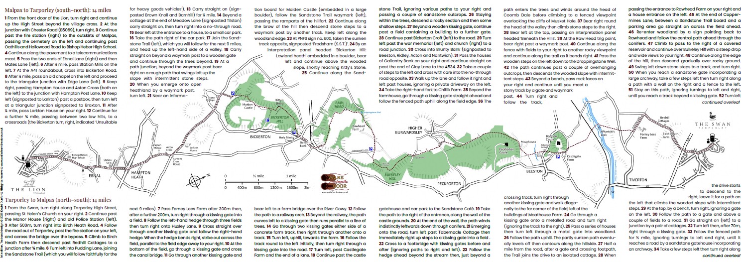 Sandstone Trail Walking Breaks in Cheshire – Stay at The Swan at ...